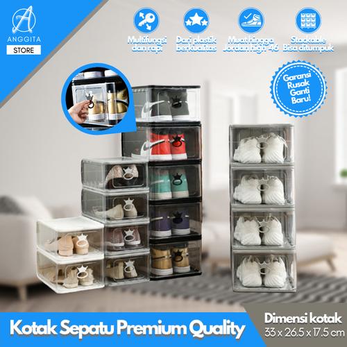 Promo Kotak Sepatu Sneaker Transparan XL Besar Box Tempat Sepatu ...