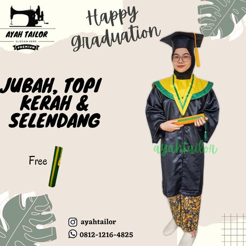 Jual Baju toga, jubah wisuda dewasa, toga wisuda mahasiswa set ...