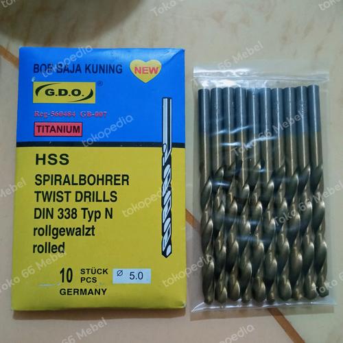 Jual Mata Bor Besi Baja Kuning GDO 5mm untuk Besi dan Kayu - Kab. Pati ...