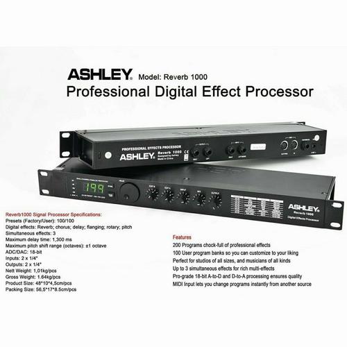 Jual Effect Vocal Ashley Reverb 1000 Digital Effect Processor ORIGINAL ...