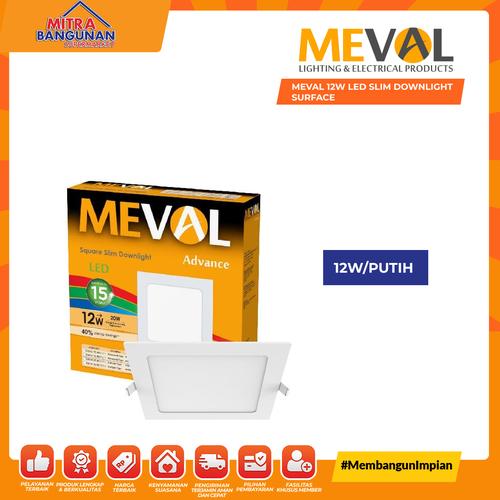 Jual LAMPU BOHLAM MEVAL 12W LED SLIM DOWNLIGHT SURFACE PUTIH - Kota ...