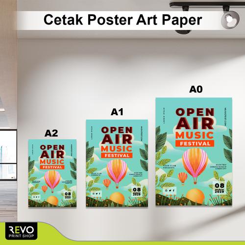 Jual CETAK POSTER Art Paper 150gr UV Ink Custom ukuran A2 - A2 - Kota ...