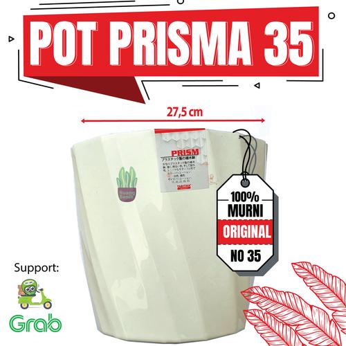 Jual Pot Bunga Putih Bening Transparan Tanaman Hias Pot Tabitha Prisma ...