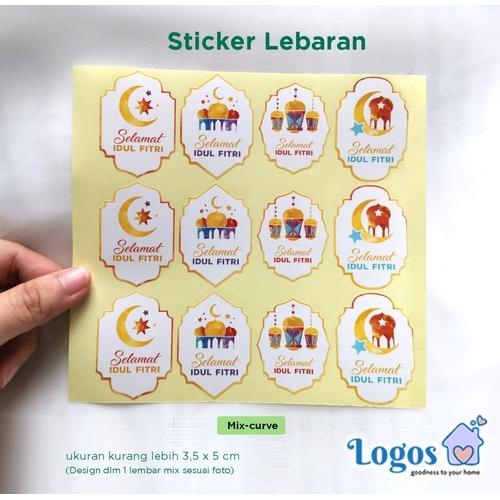 Jual Sticker Lebaran Mix stiker Ucapan Selamat Idul Fitri gift tag ...