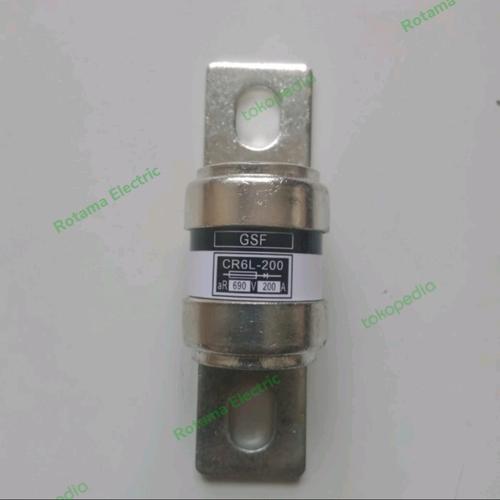Jual Fuse CR6L-200A 690V 200A Super Rapid fuse merk GSF aR 690V 200A ...