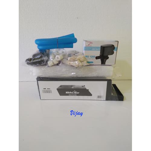 Jual Paket Top Filter Aquarium 60-100 Cm: PH + Box + Selang + Media ...