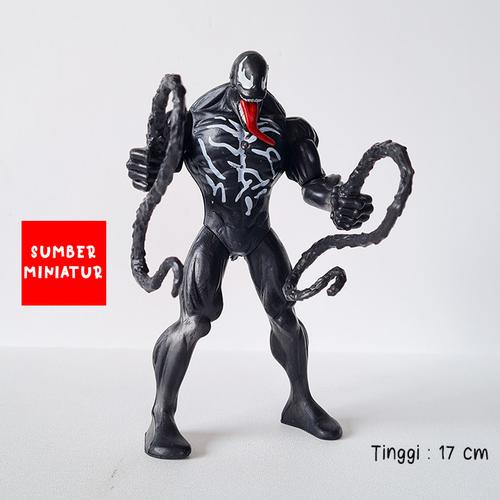 Jual Action Figure Venom Mainan Koleksi Musuh Spiderman - Biru ...