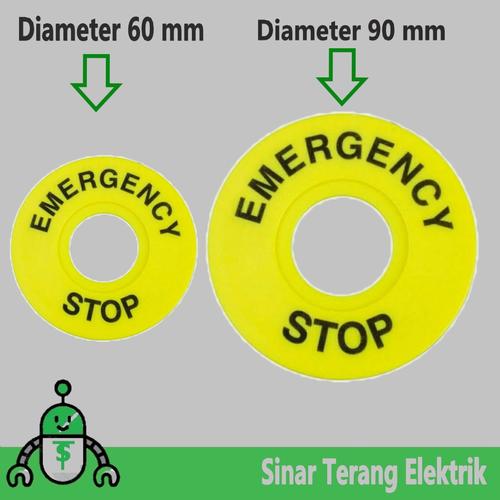 Jual Label Emergency Push Button 60 / 90 mm - Jakarta Pusat - Sinar ...