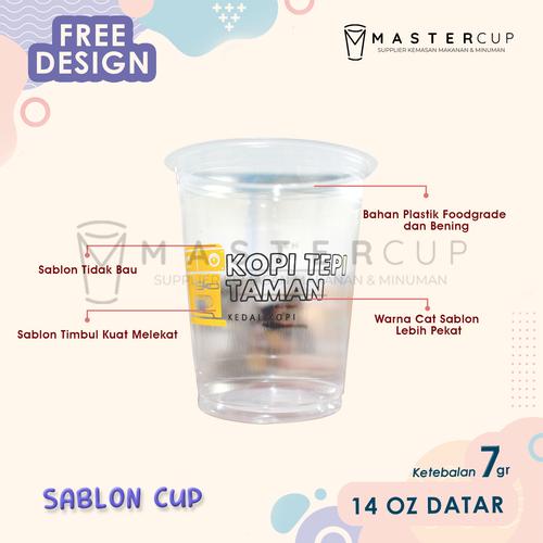 Jual gelas plastik bening 14oz datar - 18oz - Kab. Sidoarjo - MasterCup | Tokopedia