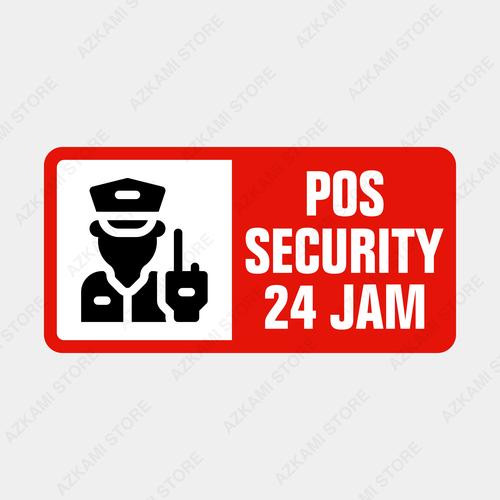 Jual Rambu Pos Security 24 Jam 40cm x 20cm Plat Alumunium - Kota ...