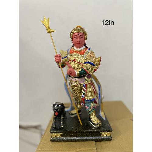 Jual Patung dewa erlangsen yang jian mata tiga kayu 12in - Jakarta ...