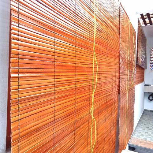 Promo tiray krey Jendela bambu sawit outdoor ukuran 2x2m plus kerekan ...
