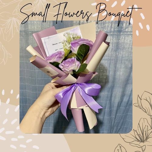 Jual [READY] Small Hand Bouquet (Buket Bunga 3 Tangkai, Buket Kecil ...
