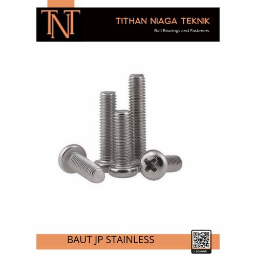 Jual Baut JP PAN stainless M4x20 drat 0.7 ss304 M4 X 20 - Kota Tanjung Pinang - Tithan Niaga ...