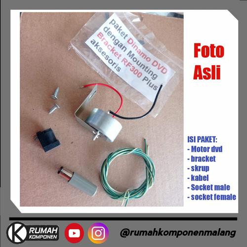 Jual Kit paket Dinamo DVD + Mounting Bracket RF300 + soket kabel motor ...