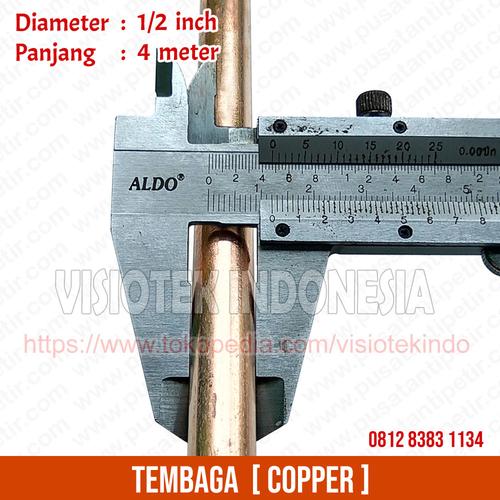 Jual Stik Grounding Rod 1/2 inch 4 meter Tembaga Asli / Rod Anti Petir ...