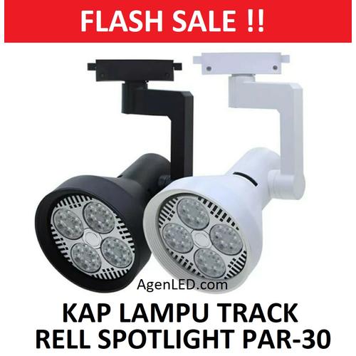 Jual Kap Lampu Track Rell Fitting PAR30 E27 Spot Sorot Spotlight REL ...