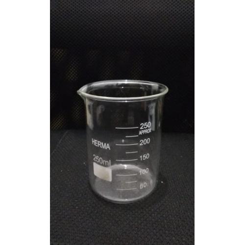 Jual Beaker Gelas Takar Lab 250ml gelas Lab Glass Server-Lab Measuring ...