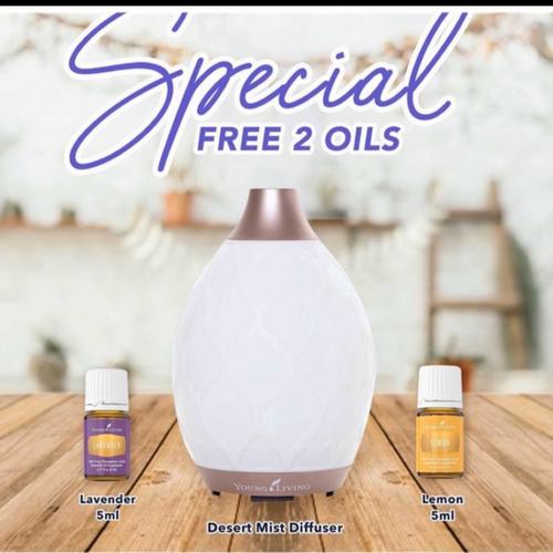 Jual DIFFUSER DESERT MIST ORIGINAL BONUS OIL LEMON DAN LAVENDER 5 ML ...