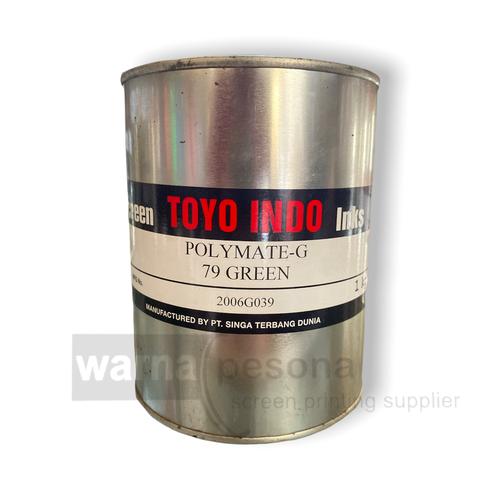 Jual Cat Tinta Sablon Plastik TOYO INDO POLYMATE-G 79 GREEN HIJAU 1/2 ...