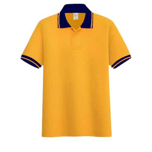 Jual Kaos poloshirt kerah kombinasi | kaos kerah pria seragam polos Kuning - Kuning, M - Jakarta ...