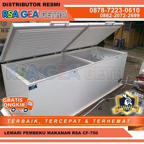 Jual Chest Freezer 715L Lemari Pembeku Makanan RSA CF-750 / CF750 Putih ...
