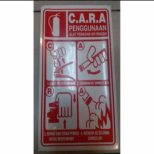 Jual SIGN LABEL STICKER CARA PENGGUNAAN APAR ALAT PEMADAM API RINGAN ...