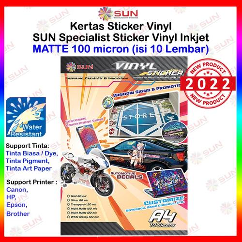 Promo Kertas Sticker - SUN Kertas Sticker Vinyl Inkjet A4 - Silver ...