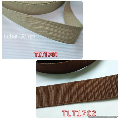 Jual TLT1702 Tali Tas Bahan Polyester Lebar 38mm warna Coklat (Per ...