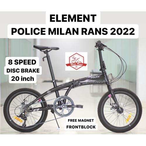 Jual SEPEDA LIPAT ELEMENT POLICE MILAN RANS 2022 20 inch NEW 8 SPEED ...