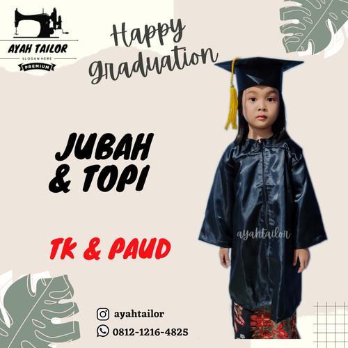 Jual Baju Toga wisuda TK, Jubah wisuda TK Seragam wisuda TK Topi wisuda ...