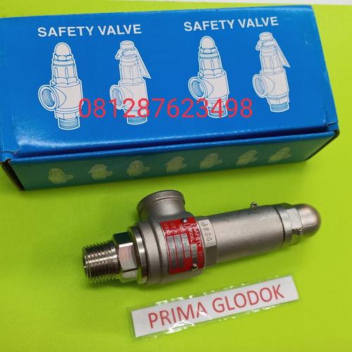 Jual Safety valve stainless 1/2inch 10kg/safety valve stainless 10kg 1/ ...