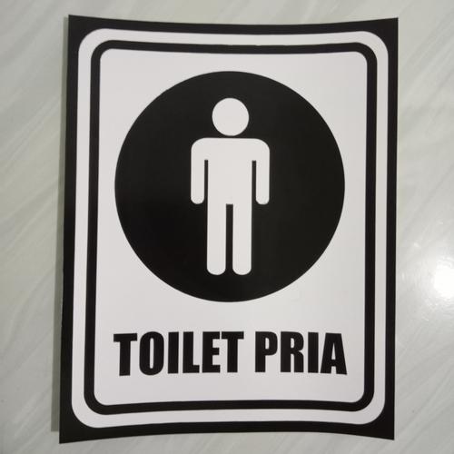 Jual stiker vinyl 20x25cm TOILET PRIA sign rambu k3 - Jakarta Utara ...