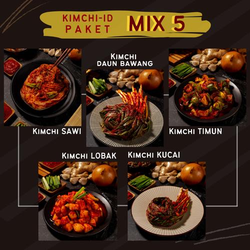 Jual Kimchi MIX 5 (Sawi, Timun, Lobak, Daun Bwg, dan Kucai) 1 Kg ...
