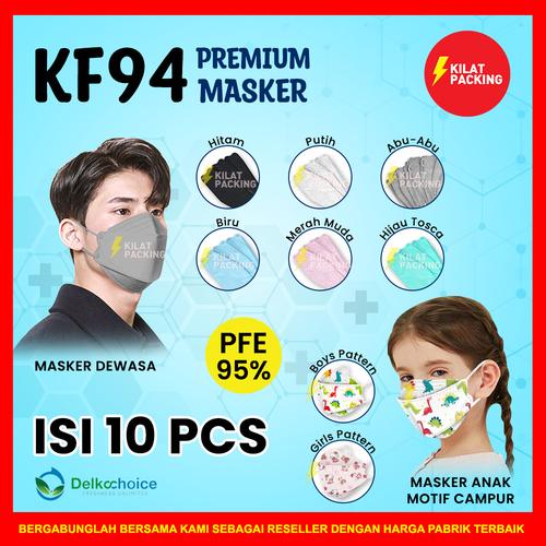 Jual MASKER KF94 ISI 10 PCS - EARLOOP MASK VARIAN KF94 4ply PREMIUM ...