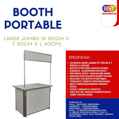 Jual BOOTH PORTABLE MEJA LIPAT EVENT DESK BOOTH JUALAN UKURAN LARGE ...