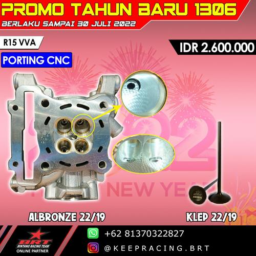 Jual SUPER HEAD PORTING CNC + KLEP R15 VVA / AEROX 155 BRT - tanpa ...