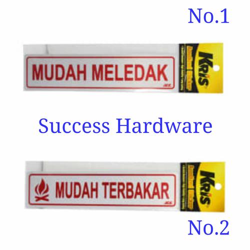 Jual KRIS ANODIZED STICKER MUDAH MELEDAK | MUDAH TERBAKAR STIKER SIGN ...