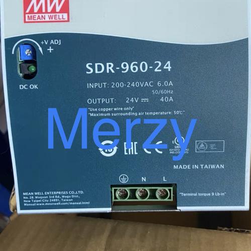 Jual Meanwell SDR 960 24 power supply industrial Din Rail PFC Function ...