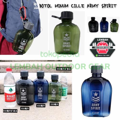 Jual Botol Minum Cille Army Spirit 550ml 650ml - Hitam, 650ml - Jakarta ...