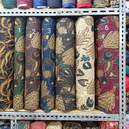 Jual Bahan Batik Padi Katun Prada / Kain Batik Katun Motif Padi Per ...