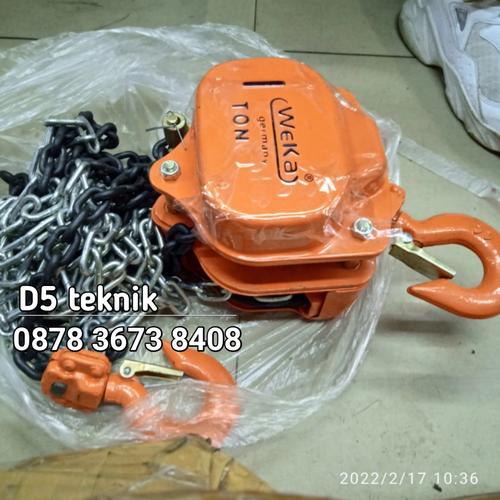 Jual Chain Block 1 Ton 3 meter Takel 1 Ton 3 meter Weka Heavy Duty Type ...
