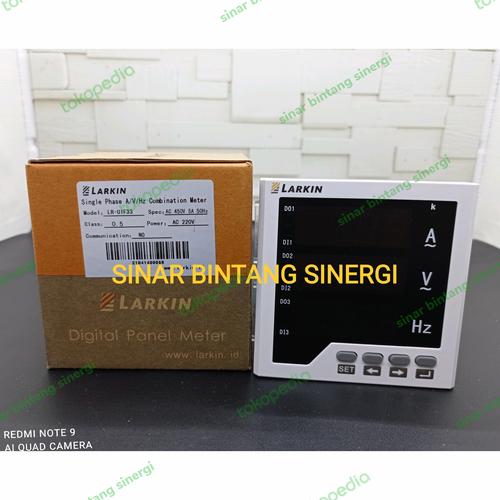 Jual Larkin LR-UIF33 Digital Panel Meter A/V/HZ Single Phase - Jakarta Pusat - sinar bintang ...