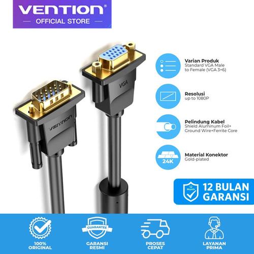 Jual Vention DAG 1M Kabel Extension VGA Male to Female - Jakarta Barat ...