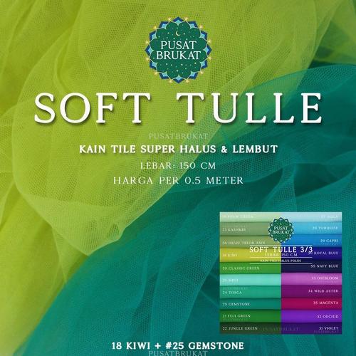 Jual SOFT TULLE 3/3 - KAIN TILE METERAN / BAHAN TILLE / TULE POLOS ...