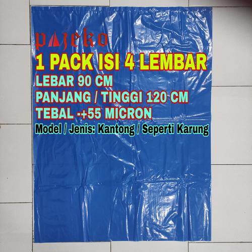 Jual Kantong Plastik Sampah Biru 90 x 120 cm Tebal 55 micron - Plastik ...