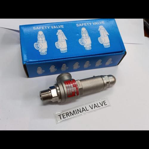 Jual Safety valve stainless 1/2inch 20kg/safety valve stainless 20kg 1/ ...