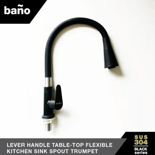 Jual Kran hitam terompet /Kran flexible/Kran kitchen sink - kran ...