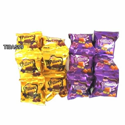 Jual CIKI PILLOWS OISHI RASA KOMBINASI COKLAT, UBI1 RENCENG ISI 10 ...