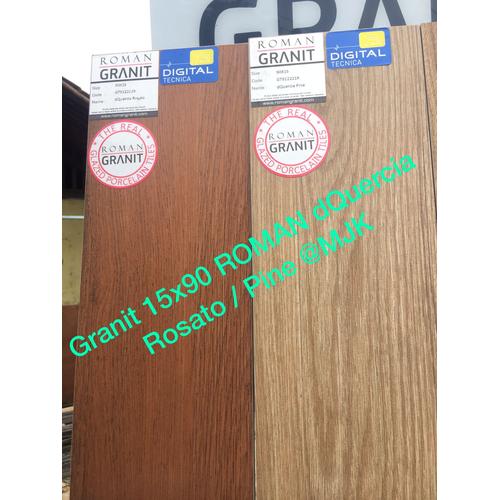 Jual Granit 15x90 Motif Kayu ROMAN dQuercia Rosato / Pine - Kab ...